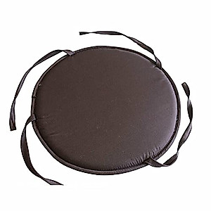 Indoor Outdoor Chair Cushions Set of 4/2, Round Chair Cushions with Ties,Round Chair Pads for Dining Chairs,Round Seat Cushion,Garden Bistro Chair Cushions Set for Furniture (4PCS D, One Size)