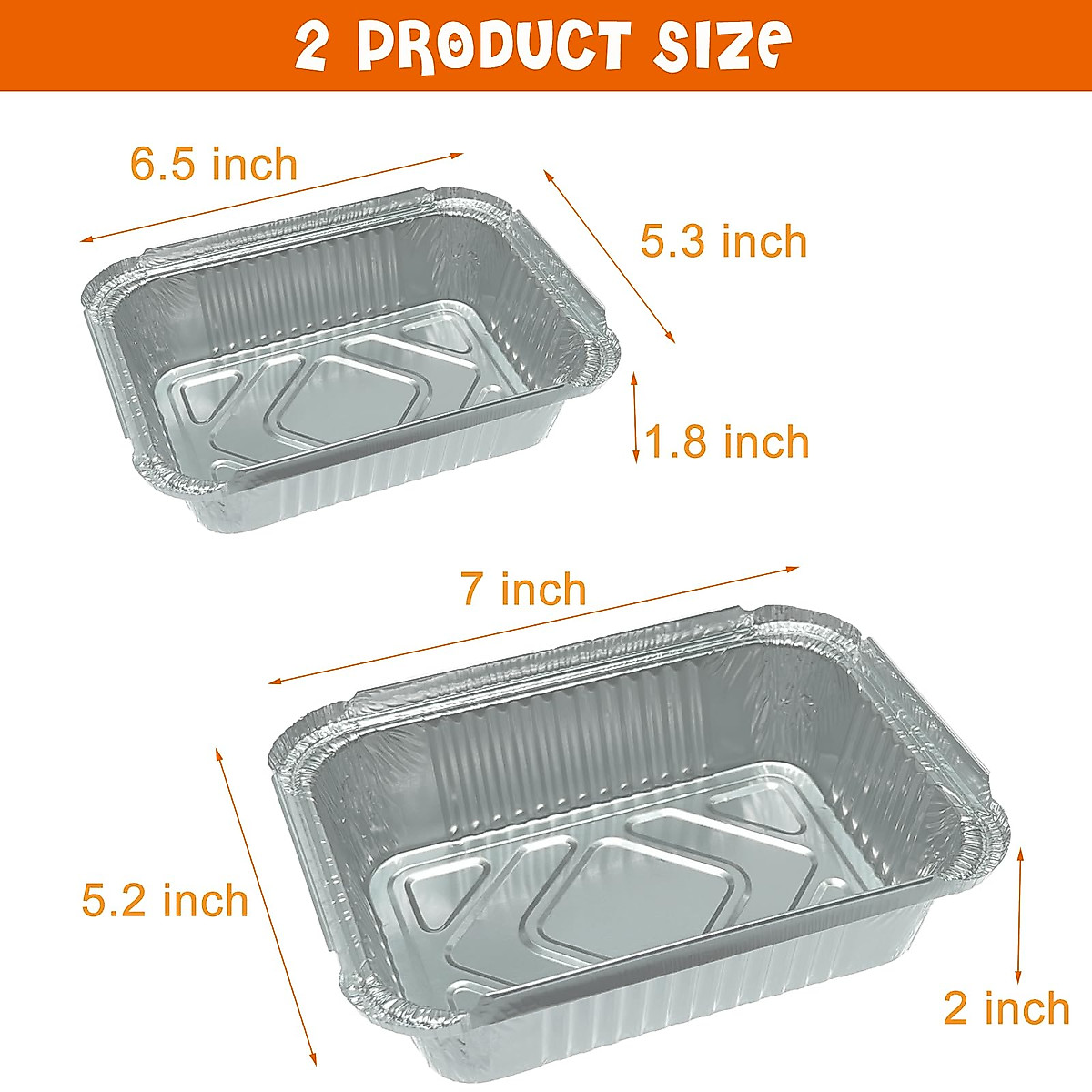 Thanksgiving Food Aluminum Pans with Lids Foil Thanksgiving Leftover Containers Disposable 2 Size Turkey Cookware Takeout 24 Pcs Fall Thanksgiving Party Favors