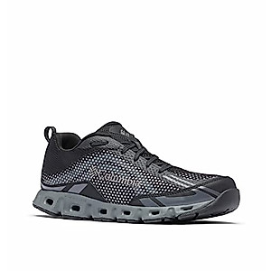 Columbia Mens Drainmaker Iv Water Shoe, Black, Lux, 10.5 US