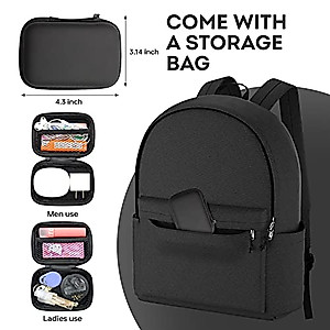 XJ-HOME Lightweight Laptop Backpack, Waterproof Casual Daypack for Men and Women, Rucksack College Gym Backpack for College Travel Business, Black