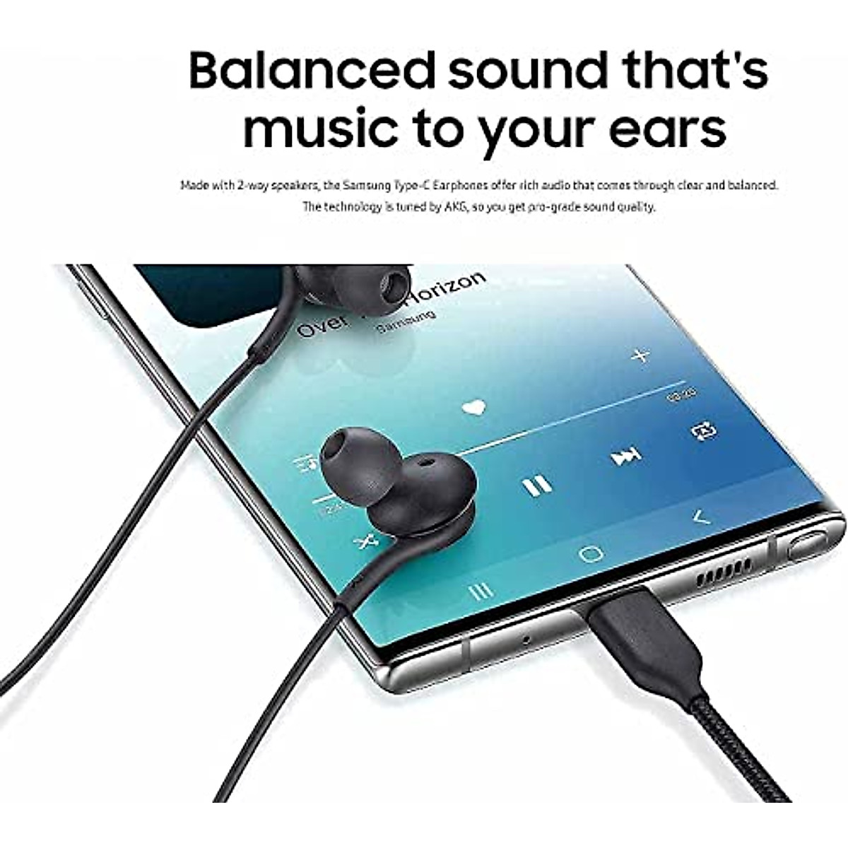 2 Packs USB C Headphones for Samsung Galaxy S23 Ultra S22 S21 FE S20 Z Flip 3 Fold 4 A53 A54 USB C Earphones with Mic in-Ear Headphones Designed by AKG Wired Earbuds USB Type C Earphones for iPad Pro
