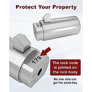 Naissian Universal Vending Machine Lock with Keys Aliked,Tubular Cylinder Lock Compatible for Pepsi,Coke Machine, Snack Machine Coffee Maker, 32MM，Pack of 6, 10 Keys Aliked