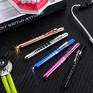 Penlight for Nurse Pen Light Led Reusable Pen Light with Pupil Gauge Nurses Pin Light for Torch Medical Students Doctors Daily Use with Pocket Clip Nurse and Doctor Gifts(30 Pieces,Elegant Colors)