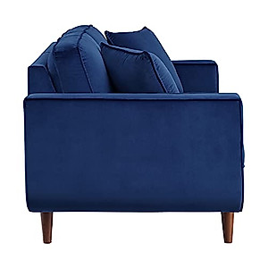 Lexicon Mapleton Living Room Loveseat, Navy Blue