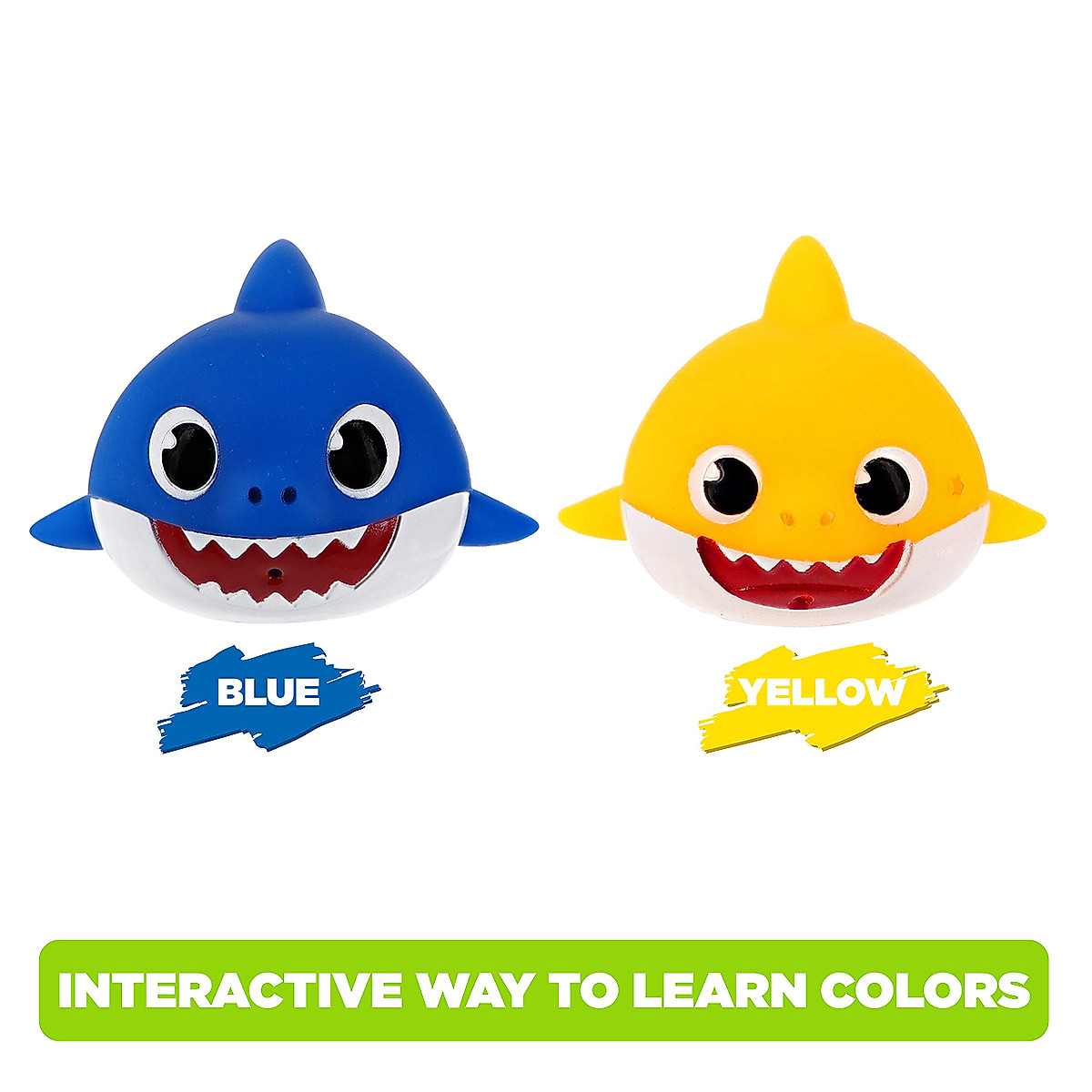 Pinkfong Baby Shark Bath Squirters 2 Pack, Baby Shark & Daddy Shark