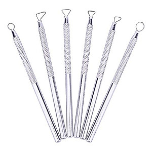 Zuoyou 6 PCS Clay Pottery Sculpting Tools Set Pottery Clay Sculpture Caving Scraper Craft Modelling Tools