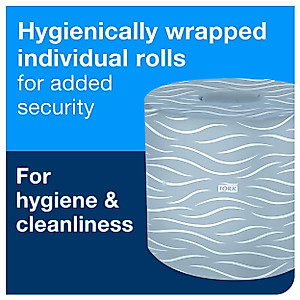Tork Universal Bath Tissue Roll, 2-Ply, 48 rolls, 500 sheets, TM1601A, White