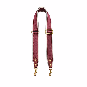 GOXTECH Purse Strap Replacement Crossbody Handbag Stripe Wide Adjustable (Jujube Red bag strap)