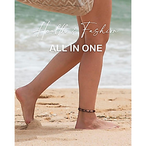 Feraco Magnetic Copper Anklets for Women Copper Ankle Bracelet for Women 99.99% Pure Copper with Magnets for Feet & Ankles (X Shape)