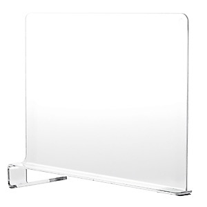 Juvale 6 Pack Clear Shelf Dividers for Closet Organization, Clothes Dividers for Shelves (8.25 x 11 in)