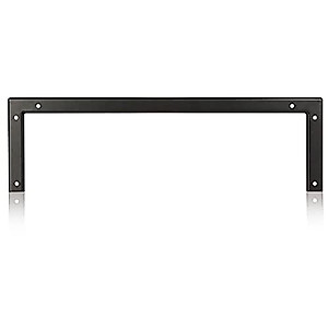 StarTech.com 4U Wall Mount Patch Panel Bracket - 19 inch Steel Vertical Mounting Rack for Network and Data Equipment, TAA (RK419WALLV)