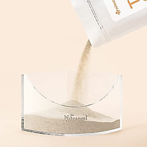 Niteangel Small Animal Sand-Bath Box - Acrylic Critter's Sand Bath Shower Room & Digging Sand Container for Hamsters Mice Lemming Gerbils or Other Small Pets (Fan-Shaped, Transparent)