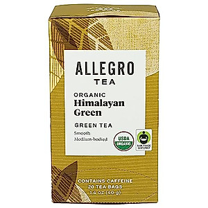 Allegro Tea, Organic Himalayan Green Tea Bags, 20 ct