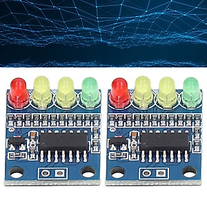 2Pcs Battery Level Indicator Battery Capacity Module Battery Level Indicator Module Module Capacity Tester Board 4 Phase 12V with 4pcs LED