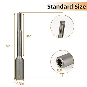AQQHSAIN SDS MAX Ground Rod Driver 3/4 Inch Ground Rod Driver Bit for use with Rotary Hammer Drill Sabre Tools 3/4 Inch