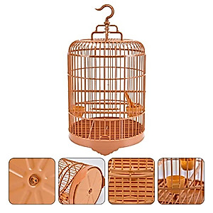 Mipcase 2 Pack Plastic Round Bird Bird cage jaulas para pajaros Bird Cages for Parakeets Cage for Parakeet