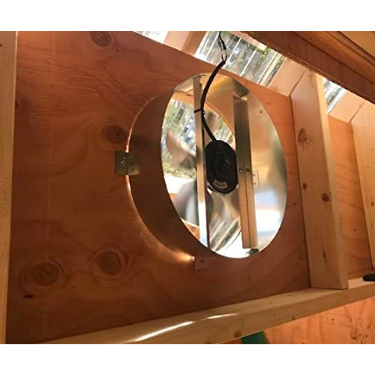 Amtrak Solar Powerful 100-Watt Galvanized 12" Fan Housing, Solar Attic Fan Quietly Cools and Ventilates your house, garage or RV and protects against moisture build-up.