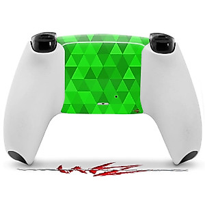WraptorSkinz Skin Wrap compatible with Sony PS5 DualSense Controller Triangle Mosaic Green (CONTROLLER NOT INCLUDED)