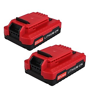 Biswaye 2 Pack 20V MAX Lithium Battery PCC680L Replacement for Porter Cable 20V Tools Battery PCC681L PCC682L PCC660 PCC641 PCC683L PCC685L PCC601 PCC670