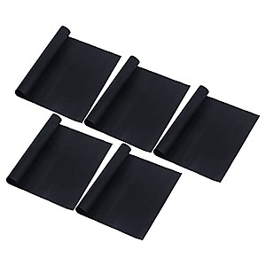 RvSky Garden kit 5Pcs Barbecue Grill Mat Rectangle PTFE Reusable Non Stick Fryer Mat for Frying Cooking Grilling
