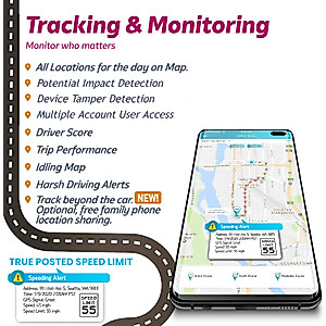 VyncsPro 4G No Monthly Fee 60 Seconds GPS, Live Map, Trip Replay, OBD GPS Tracker for Cars, Real Time GPS, 1 Year Data SIM, Teen Driving Alert Car Health Recall Fuel Report Activation Fee Reqd
