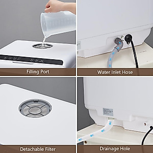 ACONEE Portable Countertop Dishwasher, White