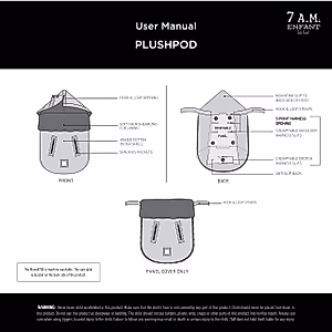 7AM Enfant Universal Stroller Footmuff - Water Repellent Winter Bunting Bag for Strollers & Car Seats, Soft Micro-Fleece & Plush Lined Stroller Footmuff for Baby Boy & Girl | WaxedPOD