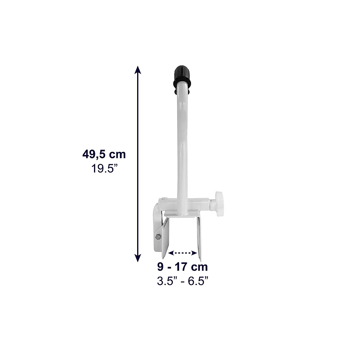 KMINA - Padded Bathtub Safety Rails for Seniors (Bathtubs with Flat Rim ≥3.5"), Adjustable Tub Grab Bars for Side of Tub, Clamp on Tub Rails for Elderly Gray
