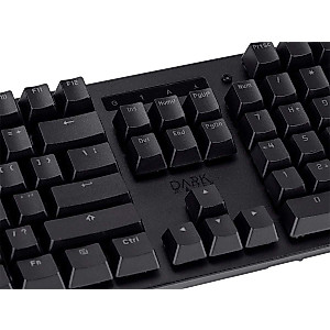 Dark Matter by Monoprice Aether Optical Mechanical Gaming Keyboard - LightStrike LK Red, RGB, IP57 Rated, Aluminum, Wired