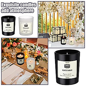 MTLEE 24 Pcs Candles for Home Scented Candles Gift Set for Women Bulk 8 Long Lasting Aromatherapy Jar Candle Soy Wax Candles for Teacher Birthday Thanksgiving Anniversary (Fresh Scent, Elegant Style)