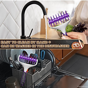 Plastic Pie Dough Pizza Dough Roller - Pizza Dough Docker Roller for Pizza Making Accessories Pizza Crust Dough Pie Baking Accessories - Plastic Kitchen Baking Pie Crust Dough Docker for Crackers