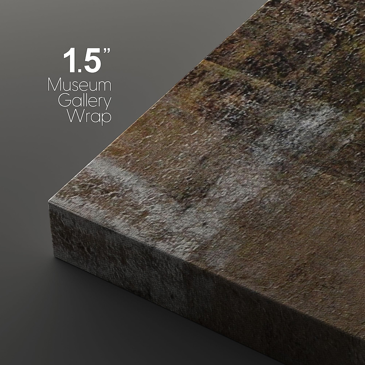 wall26 Canvas Print Wall Art Set Bown & White Faded Grunge Color Field Abstract Shapes Illustrations Modern Art Chic Colorful Multicolor Ultra for Living Room, Bedroom, Office - 16"x24"x3