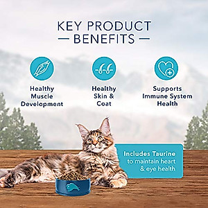 Blue Buffalo Wilderness High Protein, Natural Adult Dry Cat Food, Denali Dinner with Wild Salmon, Venison & Halibut 10lb