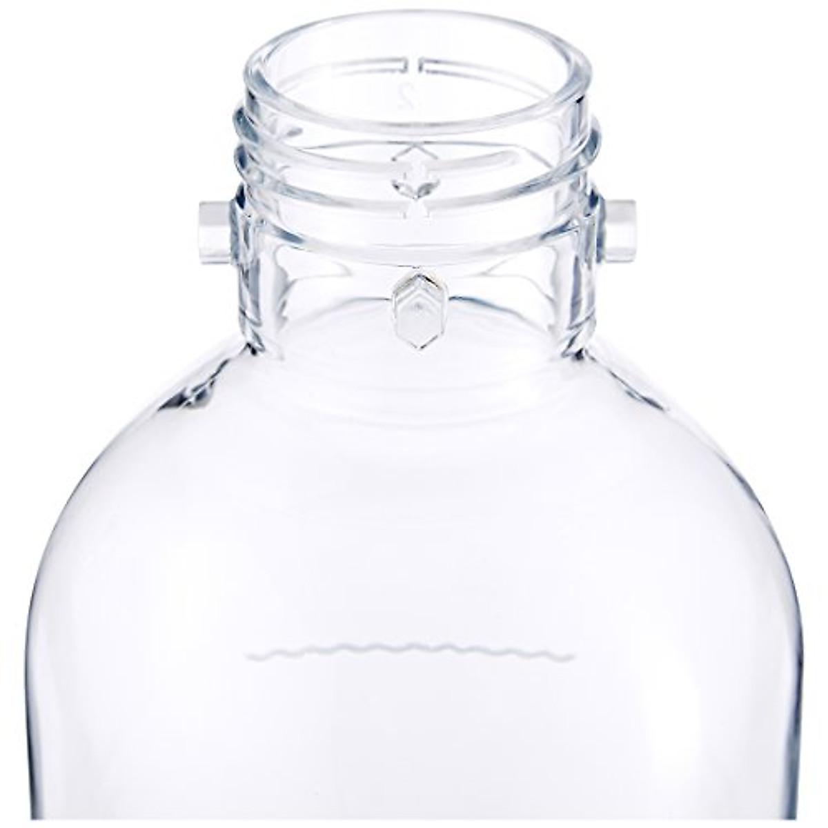 LEVIVO Water Bubbler Bottle, Unbreakable Plastic Bottle Bubbler, with lid and Bottom in Black, Content: Approx. 1