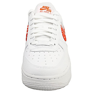 Nike Women's Air Force 1 Low Shoe, White/Rush Orange-white, 6