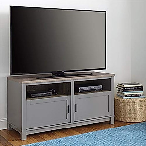 Ameriwood Home Carver Coffee Table, Gray & Home Carver TV Stand for TVs up to 60" Wide, Gray