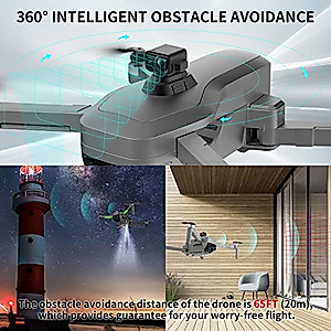 Tucok 193MAX2S Drone with 4K UHD Camera for Adults,3-Axis Gimbal Quadcopter with EIS Camera,13000ft Video Transmission,Obstacle Avoidance,66 Min Long Flight Time,Brushless Motor, GPS Auto Return Home