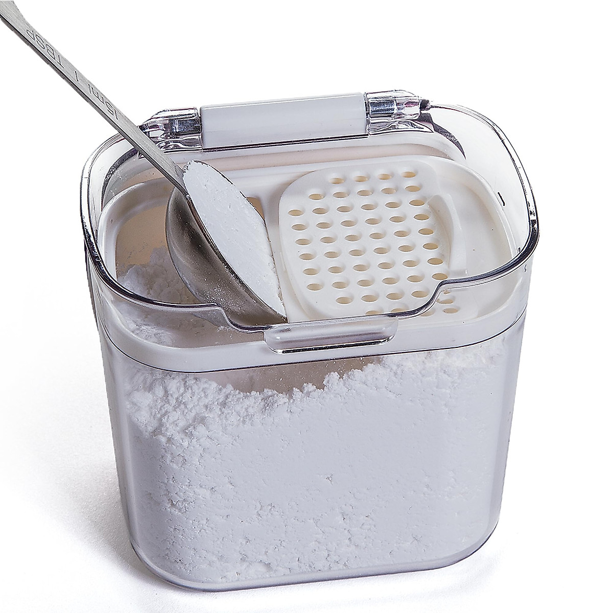 Progressive International Prepworks ProKeeper Kitchen Clear Food Baker's Kitchen Storage Organization Canister Set (Mini Multipurpose 1.5-Cup) (2-Piece)