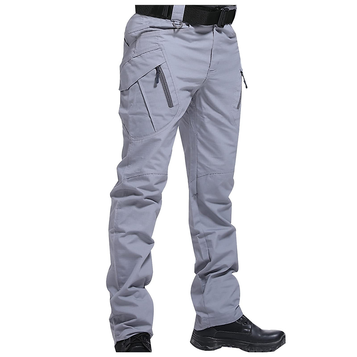 2023 Cargo Pants for Men Cargo Pants Men Cotton Big and Tall Stretch Multi Pockets Casual Joggers Athletic Pants Solid Loose Trousers 2023 Lounge Pants Sweat Pants Gray 2X