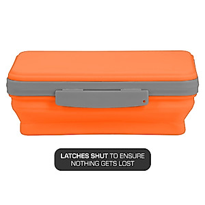 It's Academic Flexi Storage Box with Lid, Collapsible Pencil Case Design for Craft and School Supplies, 3-Pack