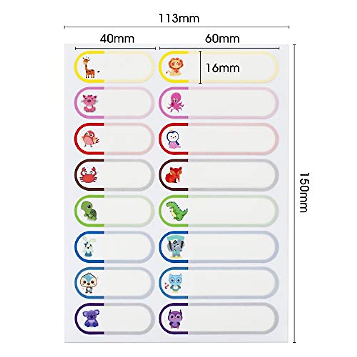 128pcs Baby Bottle Labels - Waterproof & Durable