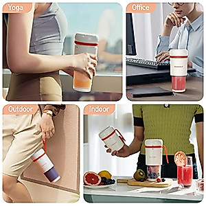 EASEHOLD Portable Foldable mini Blender with Magnetic Rechargeable,Shakes and Smoothies Personal Blender,Travel Size Cup 10.5oz On the Go,for Sports GYM Office Home Camping