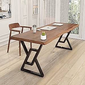 YOUYUCAI 55-inch Solid Wood Computer Desk Desktop Home Simple Modern Long Desk Double Desk Writing Desk Workbench,a01