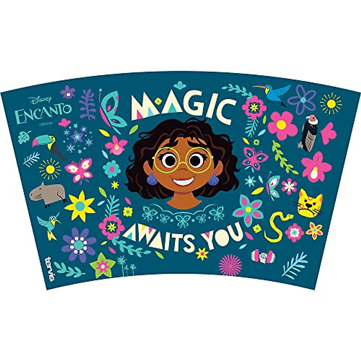 Tervis Made in USA Double Walled Disney - Encanto Insulated Plastic Tumbler Cup Keeps Drinks Cold & Hot, 16oz, Clear