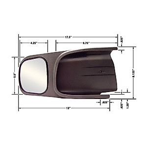 CIPA 10702 Custom Towing Mirror - Dodge, Passenger Side