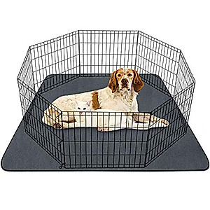 FURTIME Washable Pee Pads for Dogs 65"x48" Reusable Dog Pads Extra Large Non-Slip Puppy Pads Heavy Absorbent Puppy Training Pads Quick Dry Whelping Waterproof Dog Pee Pads for Dogs Playpen