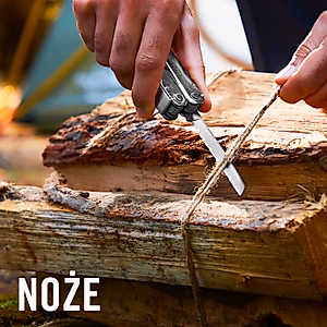 LEATHERMAN Super Tool 300 L831183 Multi-Tool Stainless Steel with Removable Wire Cutters and Quality Holster Black