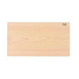 JNE Hinoki Cypress Wood Cutting Board, Chopping Board, Butcher Board, Serving Board, Solid Single Piece, No Joint, No Glue (17.3L x 9.5W x 1.2H inch)