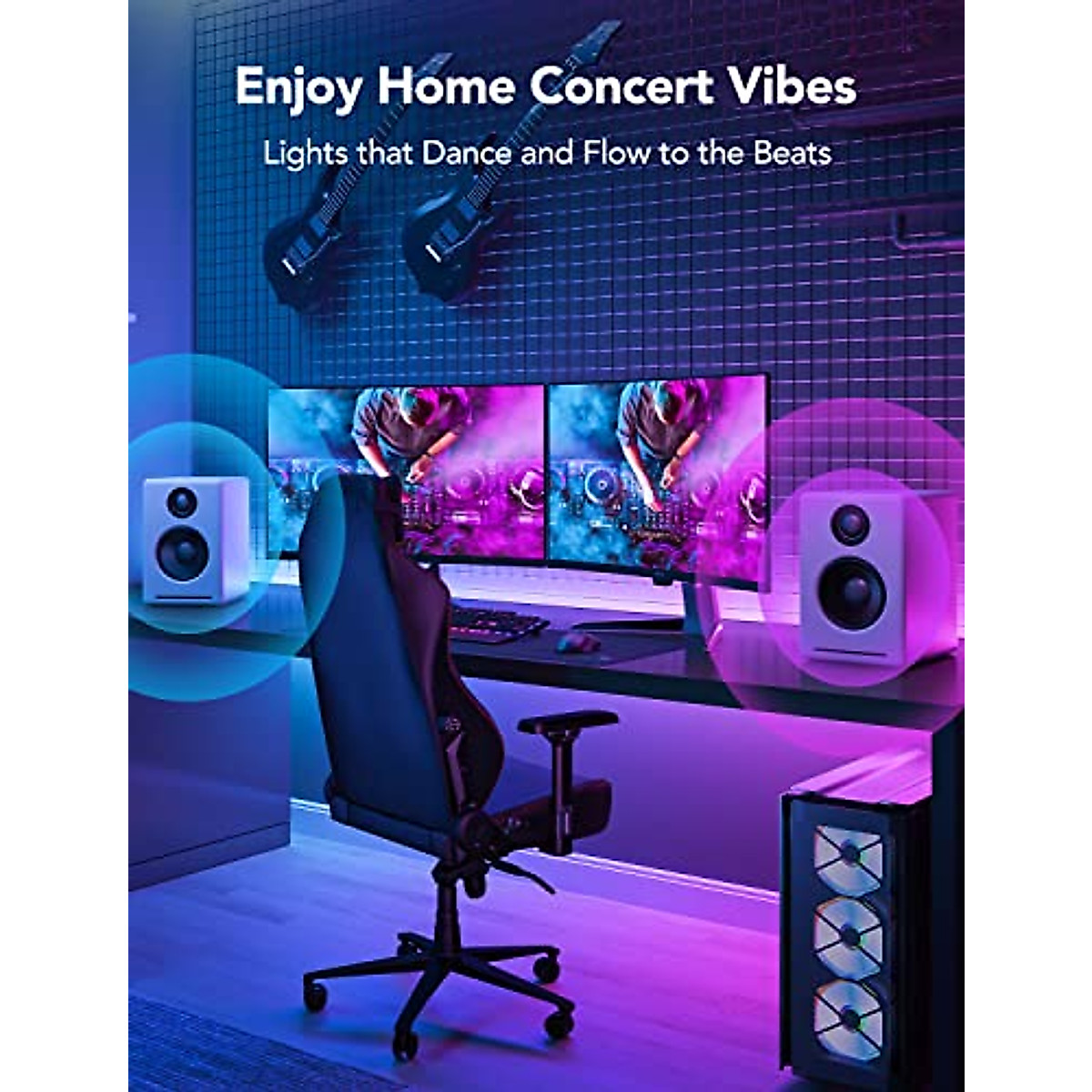 Govee RGBIC LED Strip Lights M1 with Matter, 16.4ft WiFi LED Lights for Cabinet, TV, Bed and Gaming Desk, Smart LED Lights Work with Apple Home, Alexa, Google Assistant and SmartThings, Room Decor