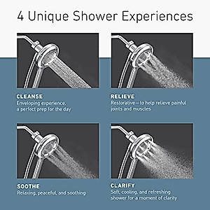 Moen N400H0CH Quattro Handheld Four Unique Shower Experiences and Magnetix Dock, Chrome